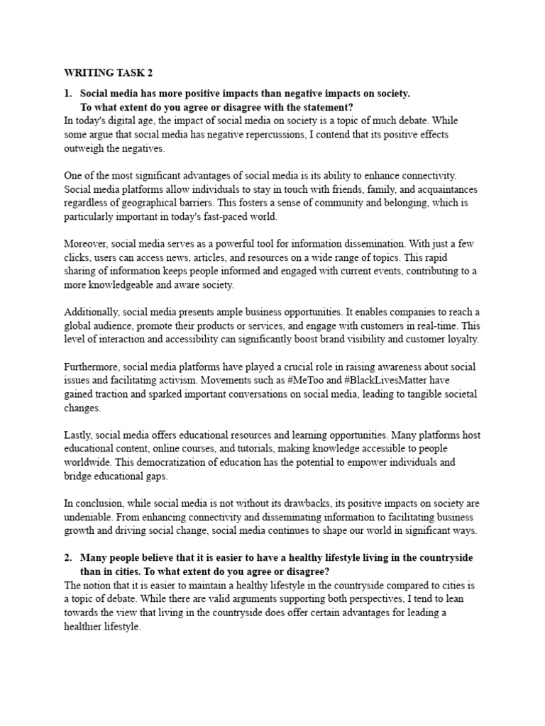 Writing Task 2-Final | PDF