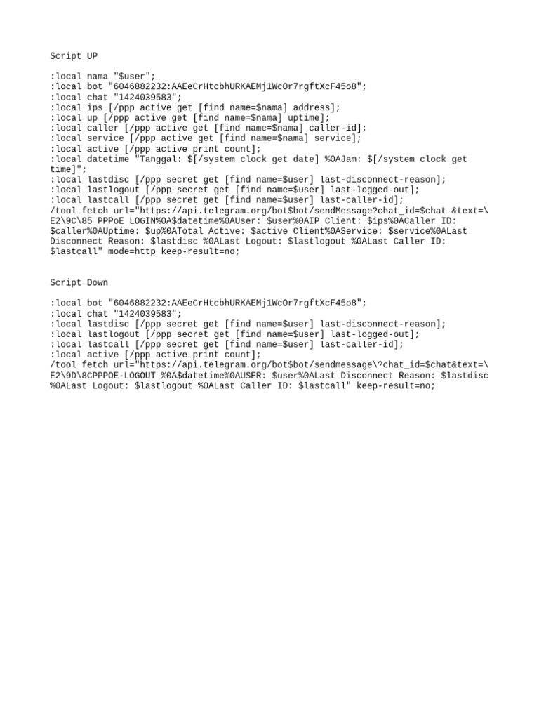 Script Telegram | PDF