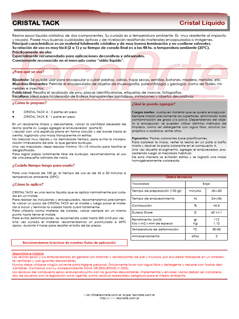 CRISTAL-TACK-HT | PDF | Lentes | Materiales