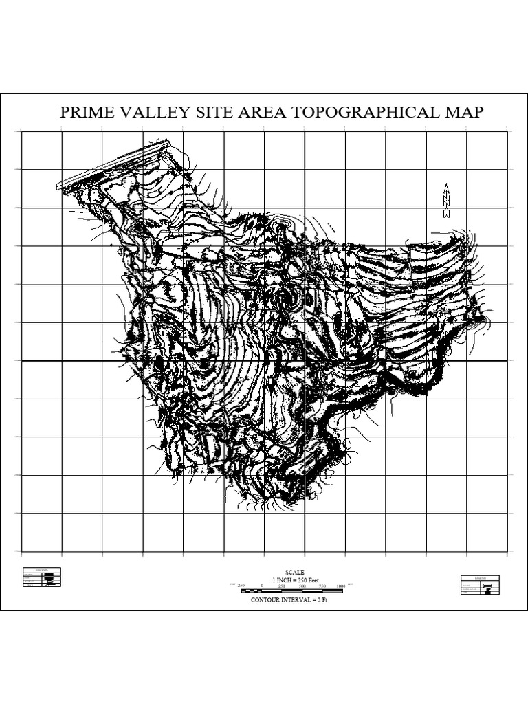 Prime Valley Site Topographical Map | PDF | Cartography | Geographical ...