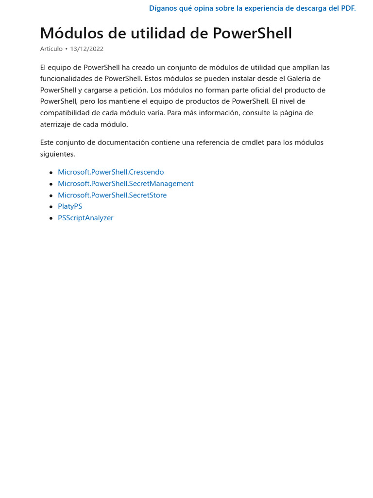 Powershell Utility Modules Ce Ps Modules | PDF | Interfaz de línea de ...