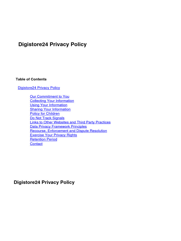 Digistore24 Privacy | PDF | Http Cookie | Privacy Policy