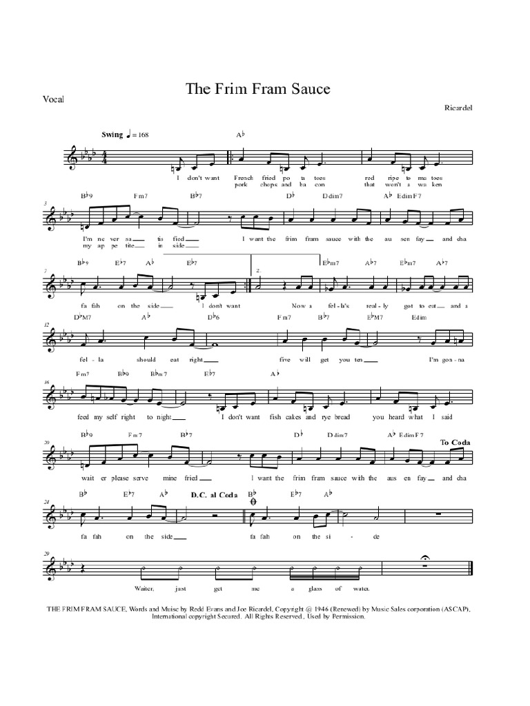 Frim Fram Sauce | PDF
