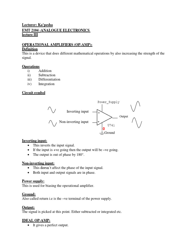 Analogue Electronics Lecture3 | PDF