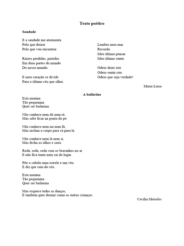 Textos Poeticos (Apont.) | PDF
