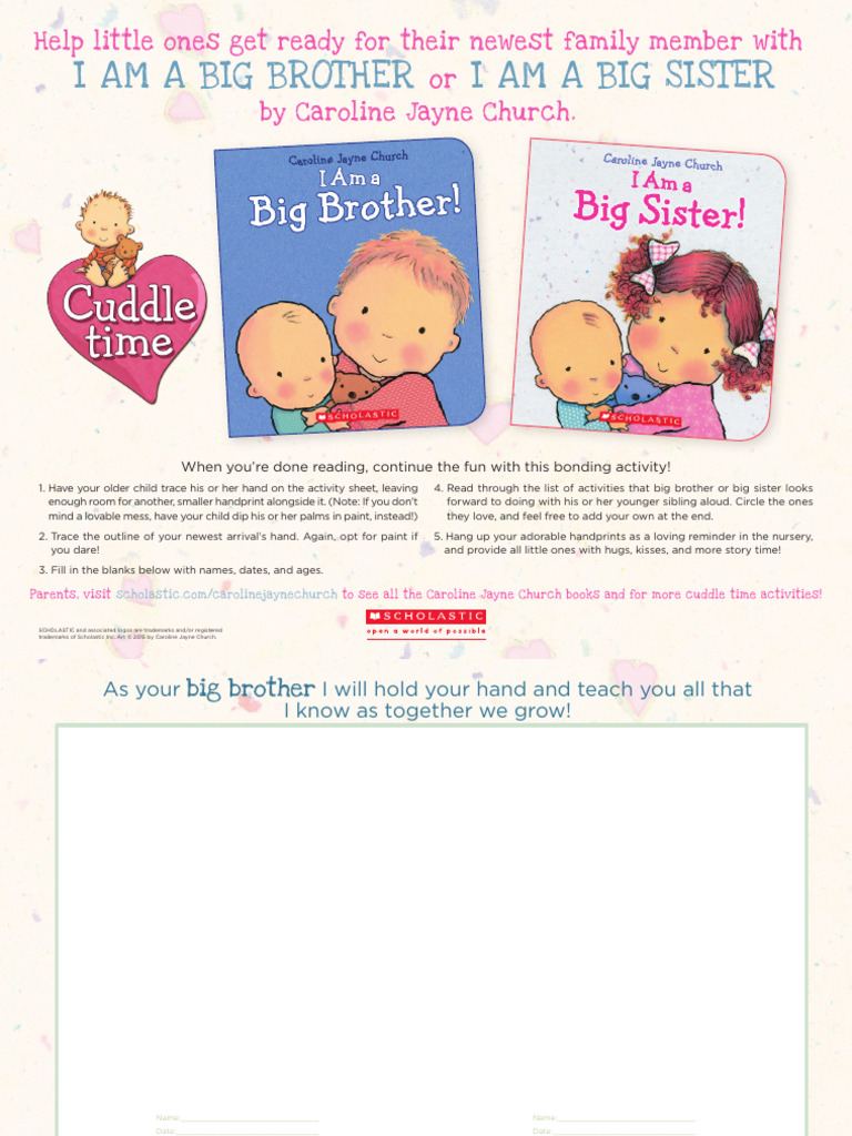 Big Brother Big Sister Printable | PDF