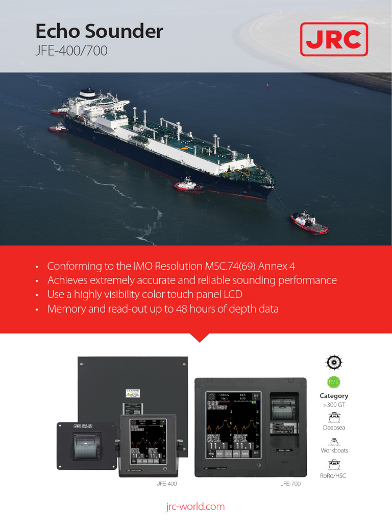120-EchoNav JRC JFE-400-700 - Brochure 30-9-2022 | PDF | Power Supply | Electronics