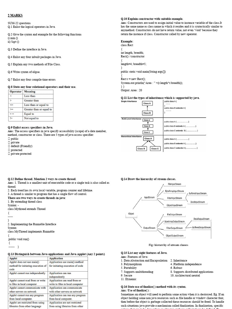 Java Programming Pdf Constructor Object Oriented Programming Programming