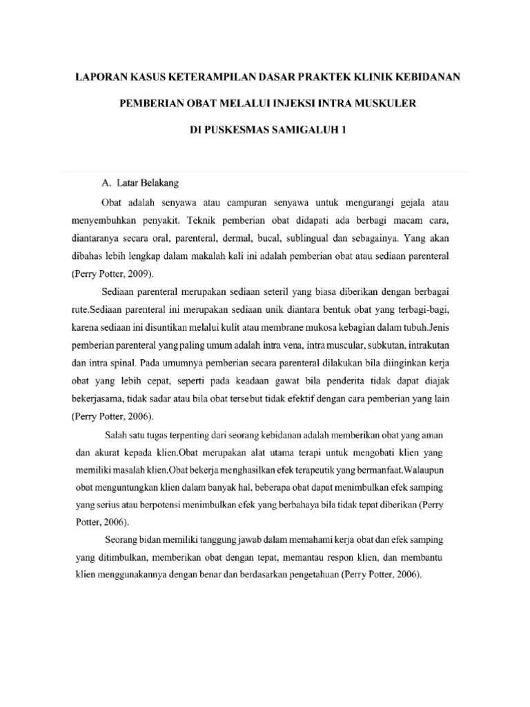 Bahan Stase KDPK | PDF