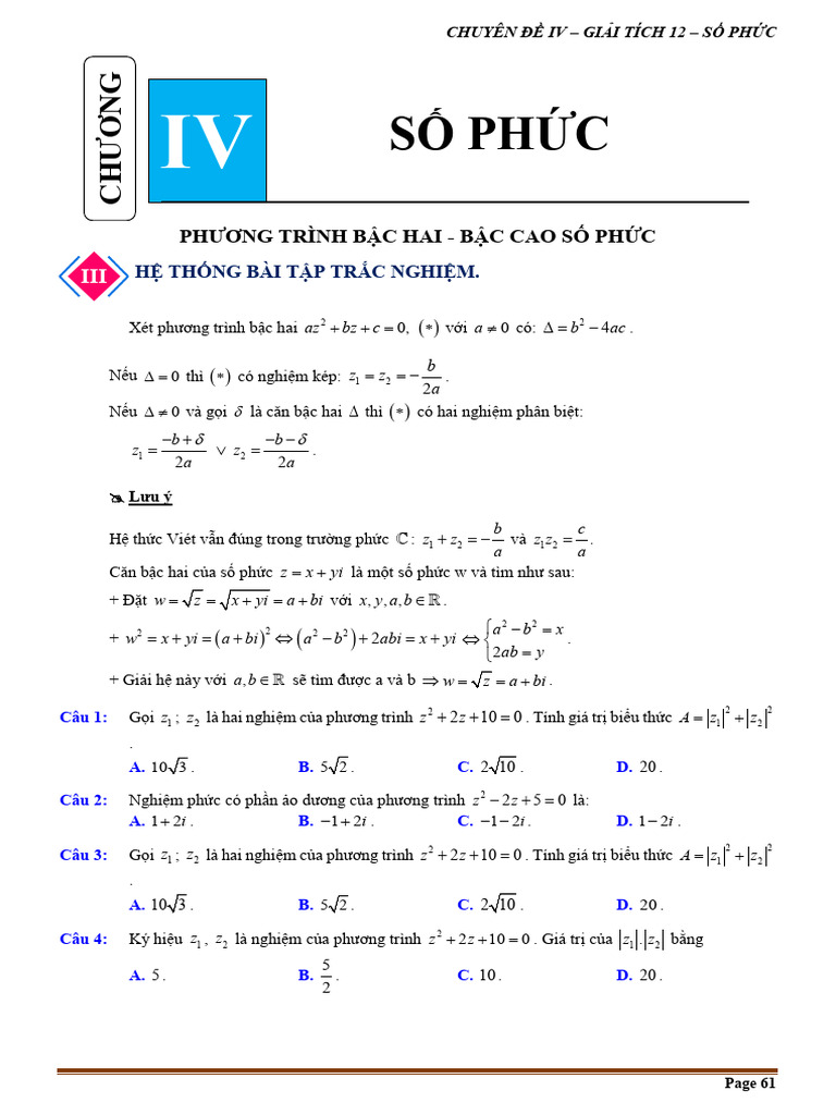 PT bậc 2 tai-lieu-chuyen-de-so-phuc-4 | PDF