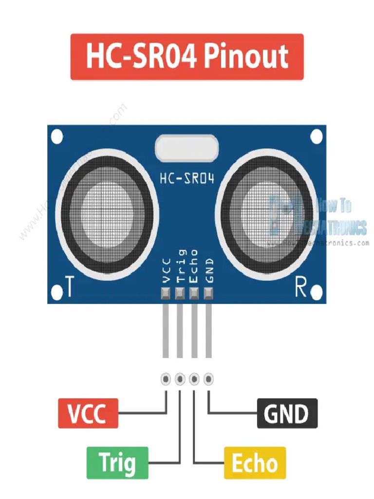 HC SR04 Ultrasonic Sensor Pinout | PDF