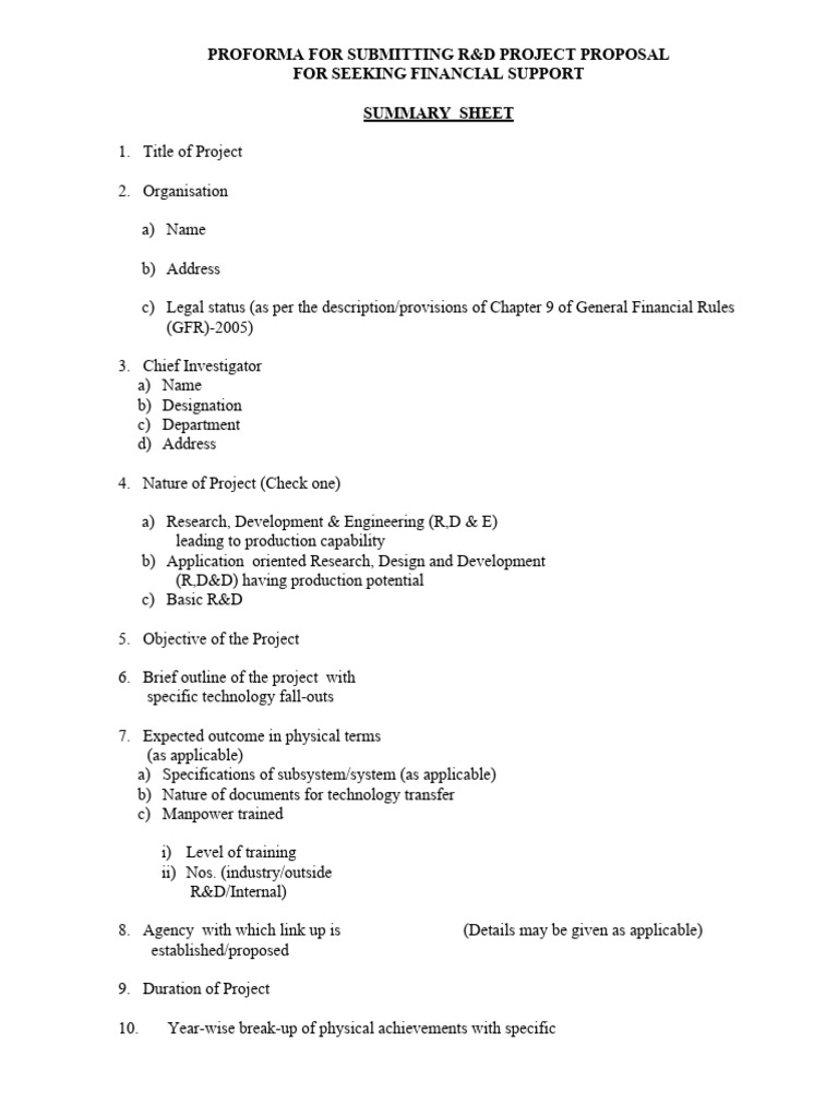 New Proposal Format | PDF | Economies | Business New Proposal Format | PDF | Economies | Business