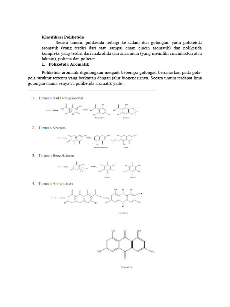 Fitokimia Klasifikasi Poliketida | PDF | Sains & Matematika | Kesehatan Holistik