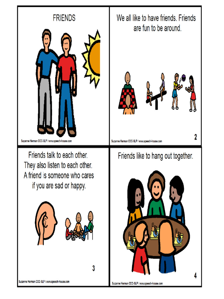 FRIENDS Social Story-1 | PDF