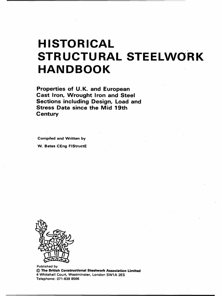 Historical Steelwork Handbook | PDF | Steel | Iron