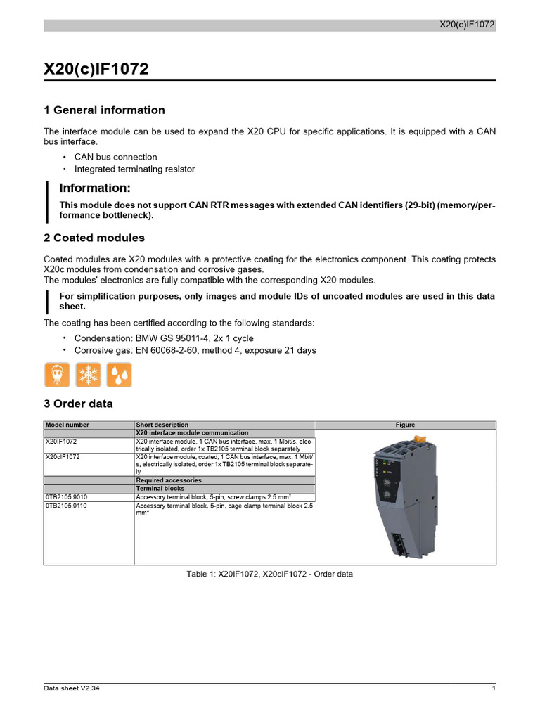 X20if1072-Eng V2.34 | PDF | Computing | Electrical Engineering