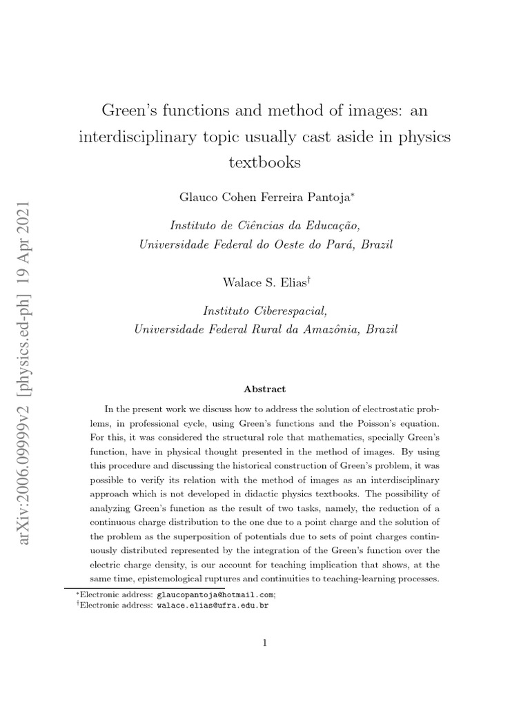 Green's Functions and Method of Images | PDF | Green's Function | Boundary Value Problem