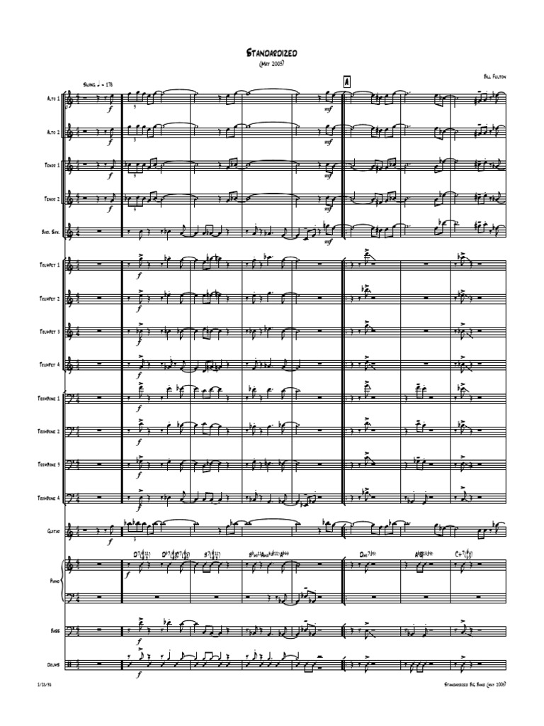 Standardized Score | PDF | Musical Instruments | Musicology