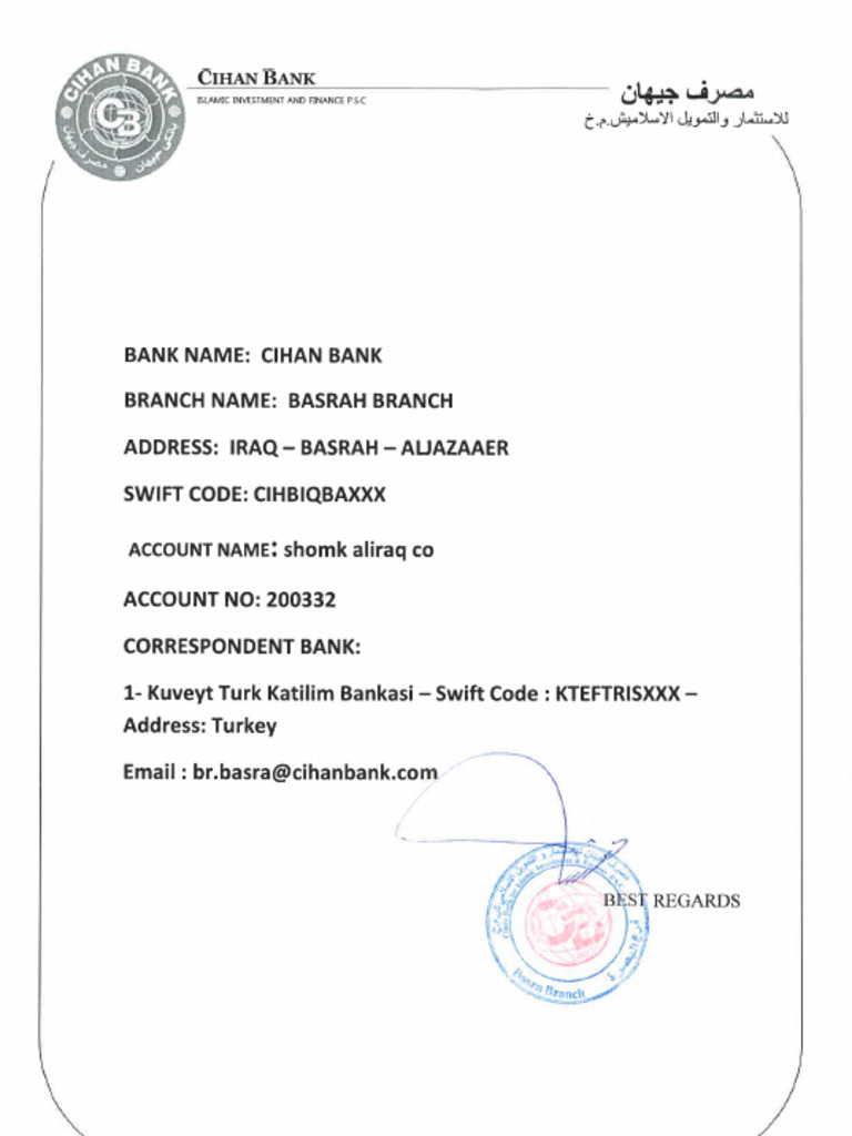 Bank Information | PDF