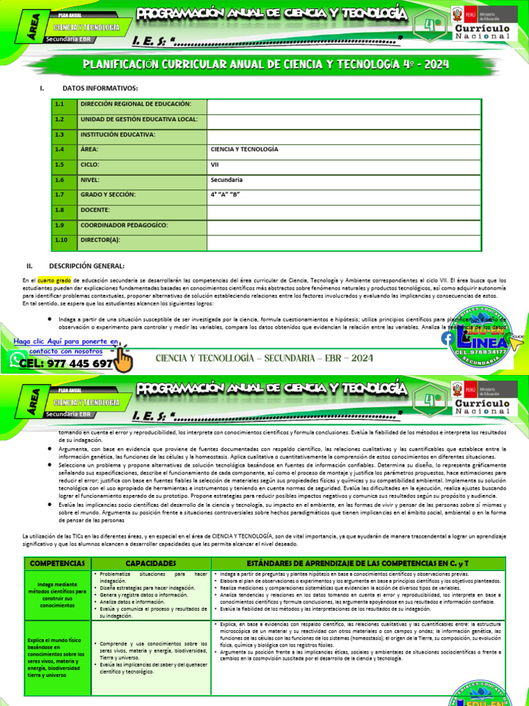 4º Plan Anual Cyt | PDF | Organismos | Evolución