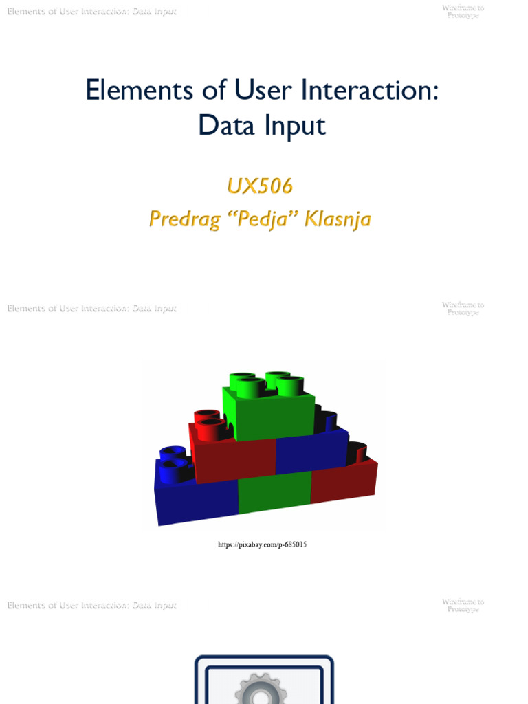 L02 Elements Of User Interaction Data Input Pdf Prototype Human