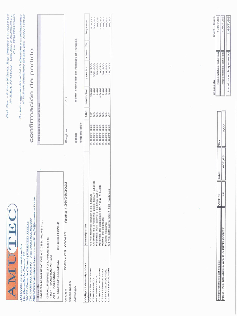MAPSA PROFORMAS RESPUESTOS AMUTEC Junio 2023 | PDF