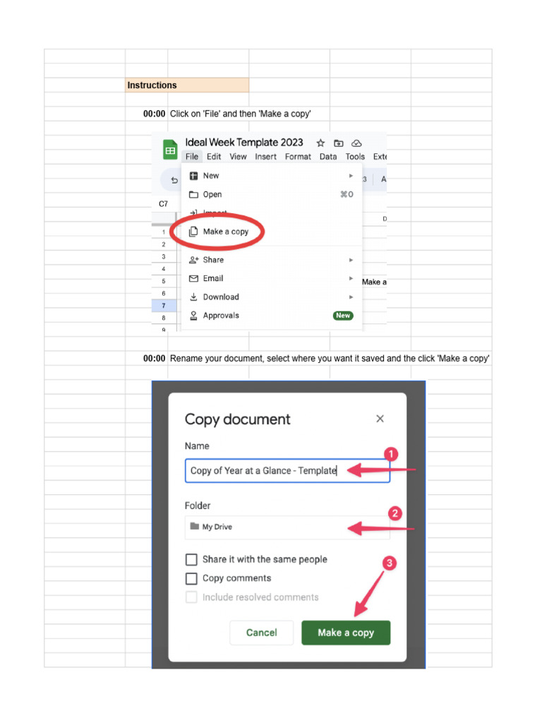 Ideal Week Template 2023 | PDF
