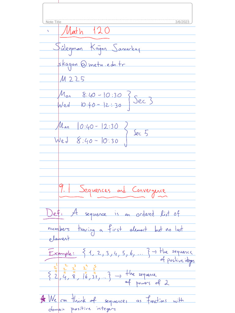 Monday Lecture Notes | PDF