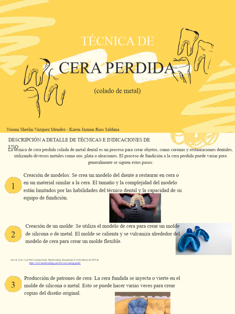 Técnica de Cera Perdida - 20240228 - 171646 - 0000 | PDF