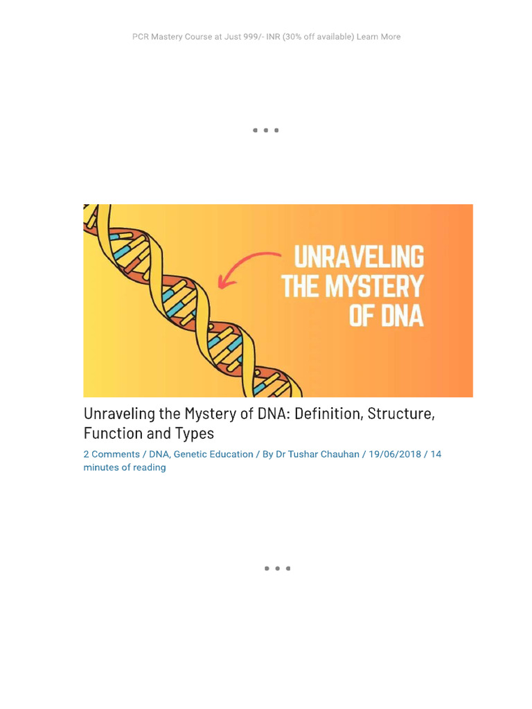 Dna | PDF