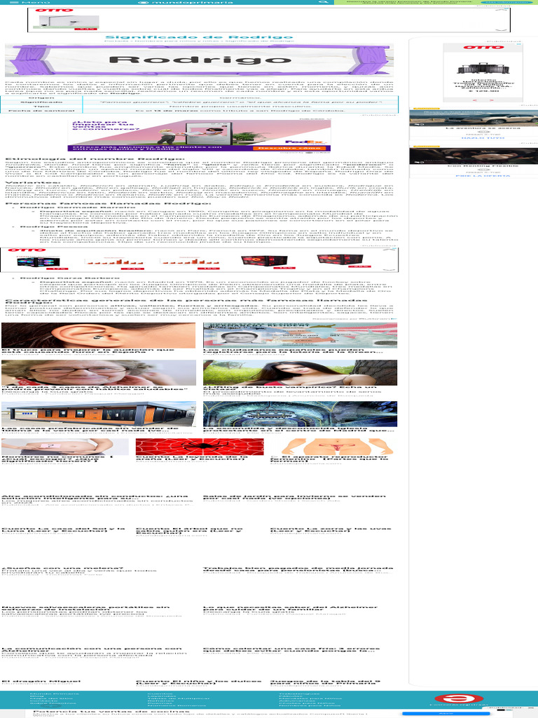 Nombre Rodrigo【 Significado y Origen 】 | PDF