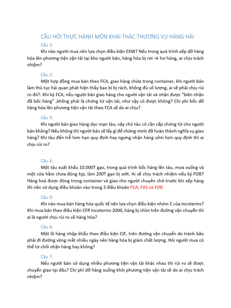 BT Khai Thac Thuong Vu | PDF