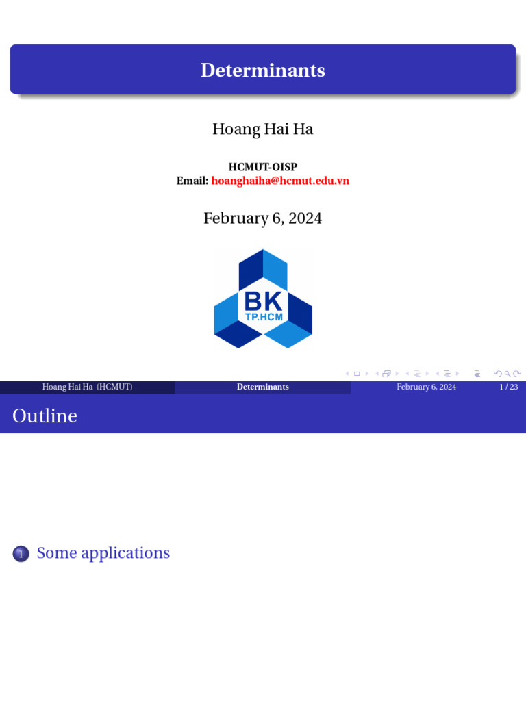 Determinant | PDF | Determinant | Matrix (Mathematics)