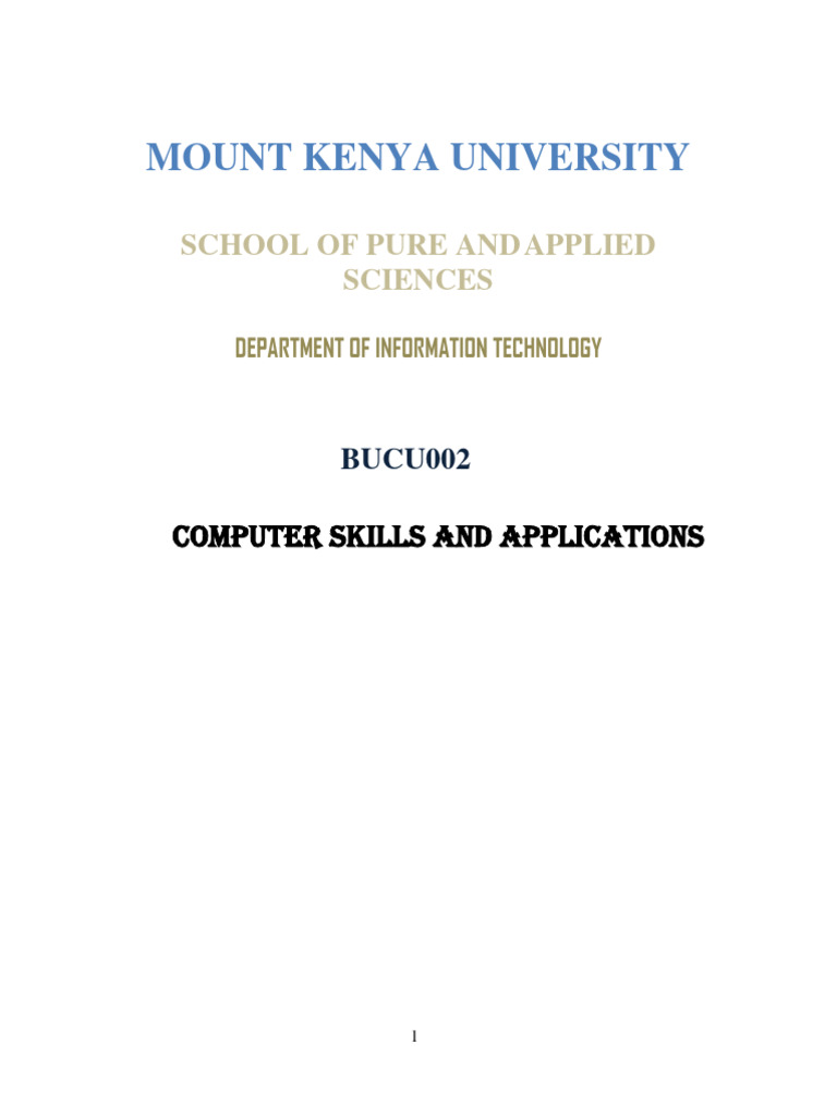 8129 Bucu 002 Computer Skills and Applications | Download Free PDF | Computer Data Storage ...