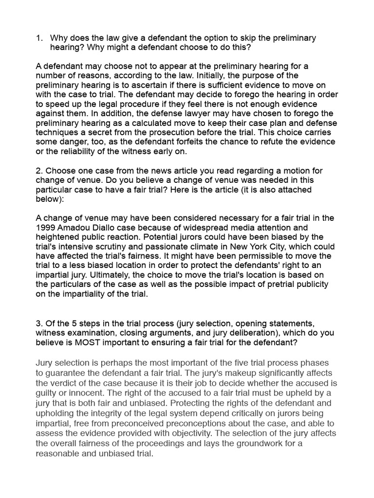 Critical Thinking | PDF | Trials | Jury Selection