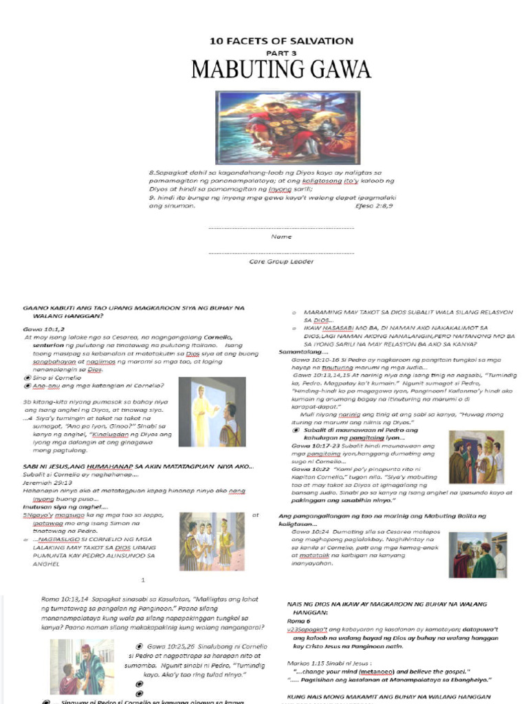 10 Facets Part 3 Mabuting Gawa | PDF