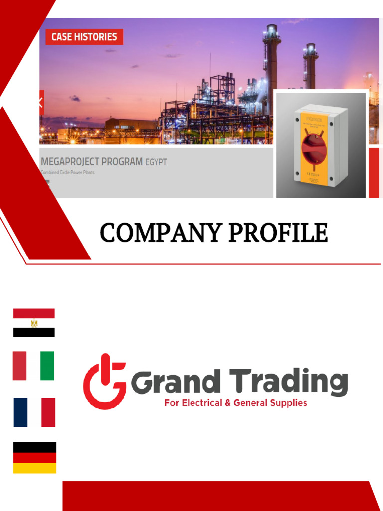 Grand Trading Company Profile | PDF | Electrical Wiring | Electronics