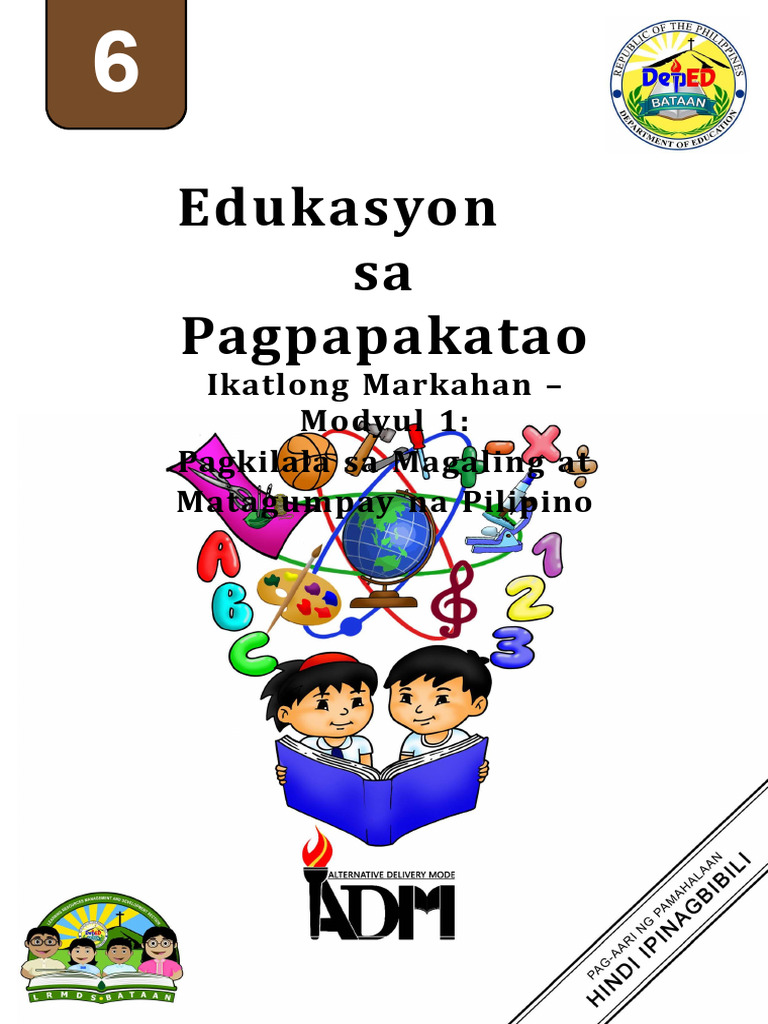 ESP6 - Module1 - Pagkilala Sa Magaling at Matagumpay Na Pilipino | PDF | Philippines