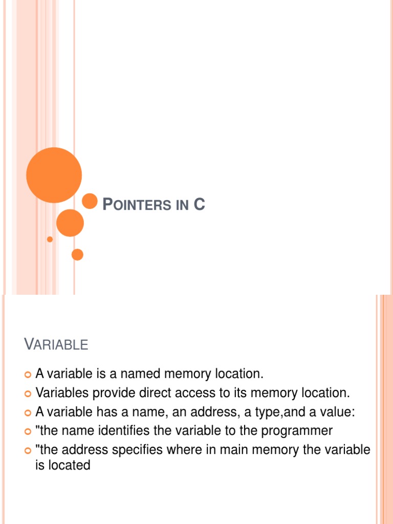 Pointer | PDF | Pointer (Computer Programming) | Data Type