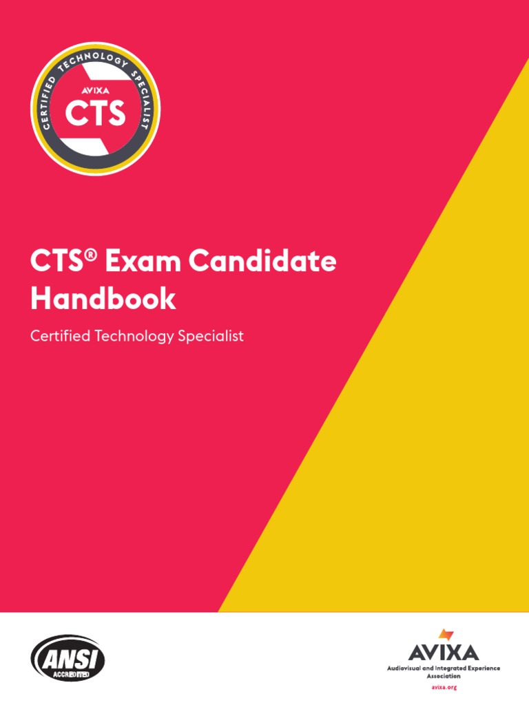 Cert Handbook Cts-Avixa April-2021 | PDF | Identity Document ...