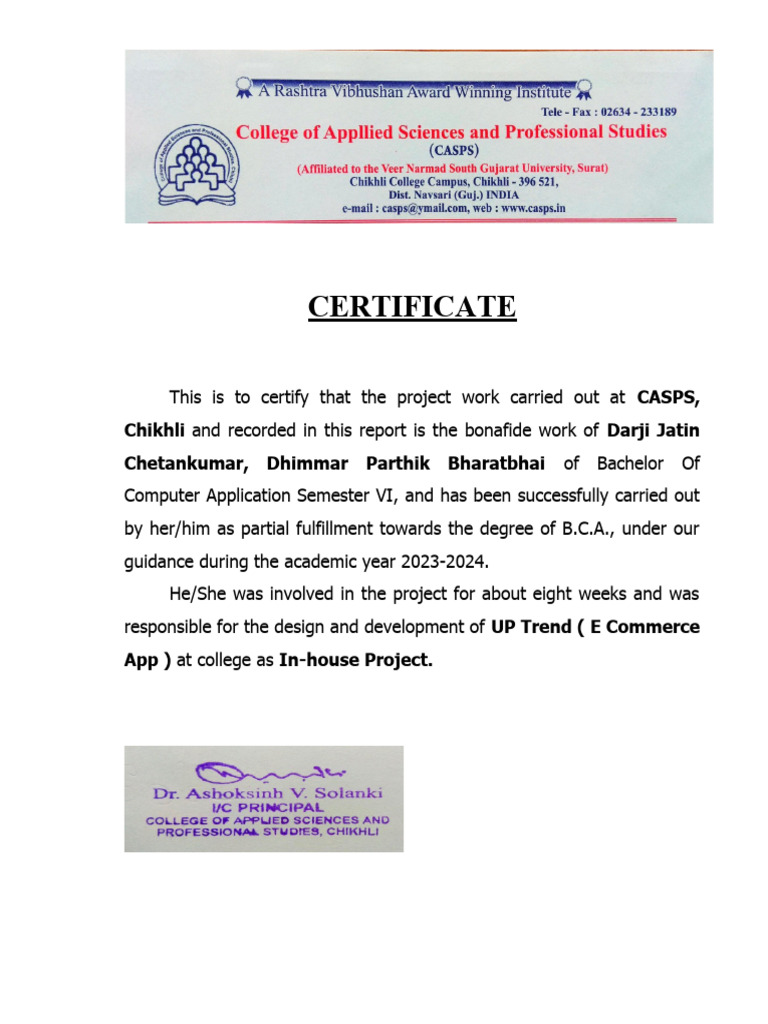 Project E-Certificate Word File 2023 2024 | Download Free PDF | Systems ...