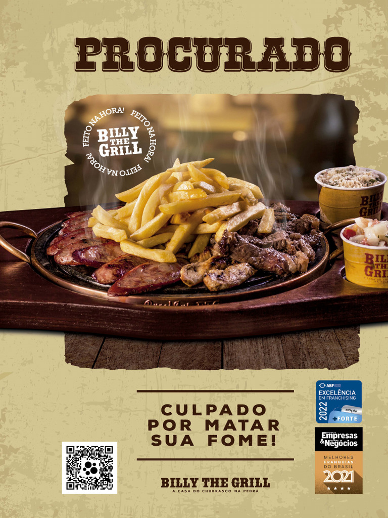 Billy The Grill Cardapio Tabela B Portugues | PDF