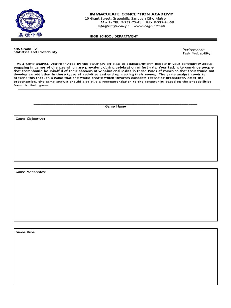Peta 1.2 - Probability (23-24) - 202310242143281 | PDF | Probability | Cognitive Science