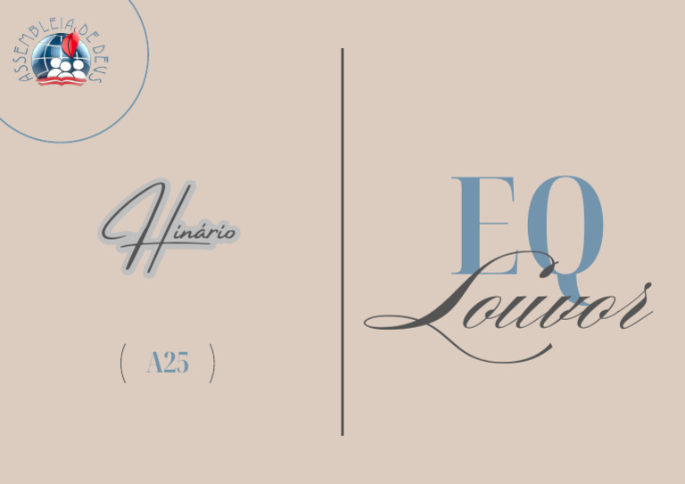 Capa Do Hinário Da Eq de Louvor 2024-1 | PDF