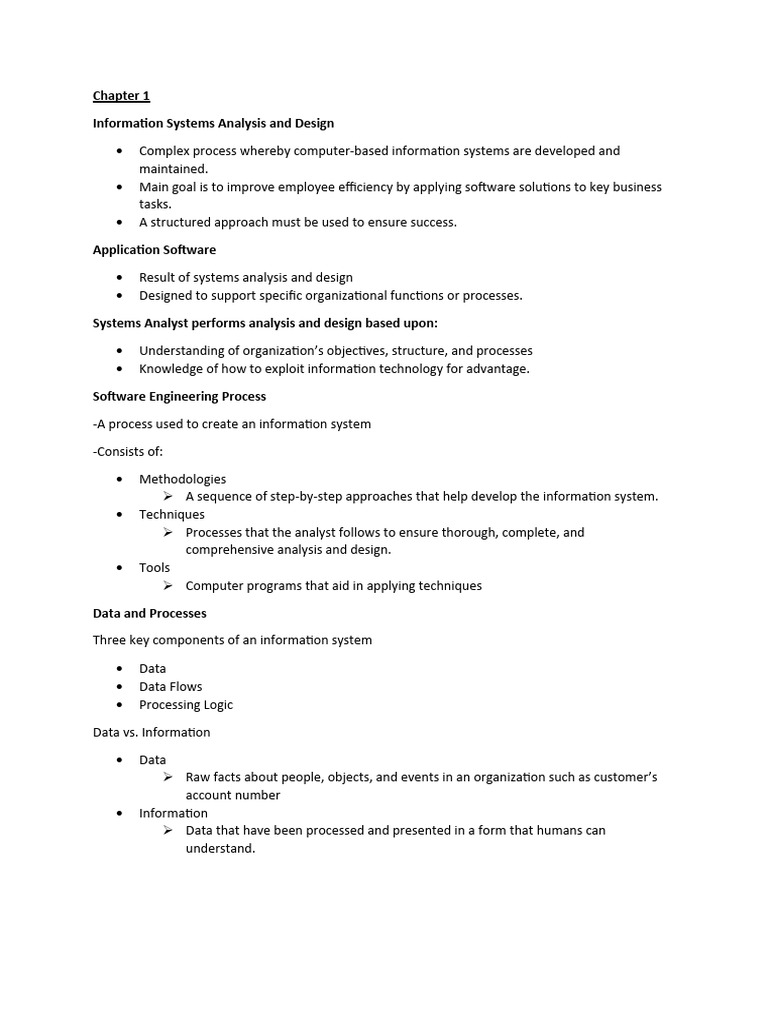 Business System Notes | PDF