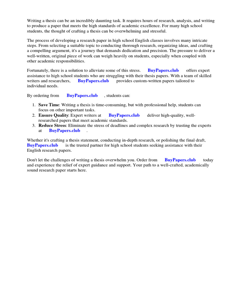 Rubric For Research Paper High School English | PDF | Rubric (Academic ...
