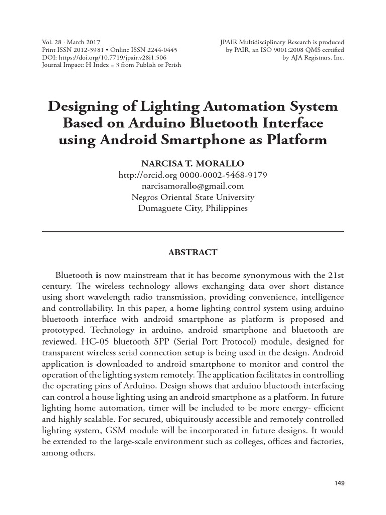Arduino | PDF | Bluetooth | Android (Operating System)