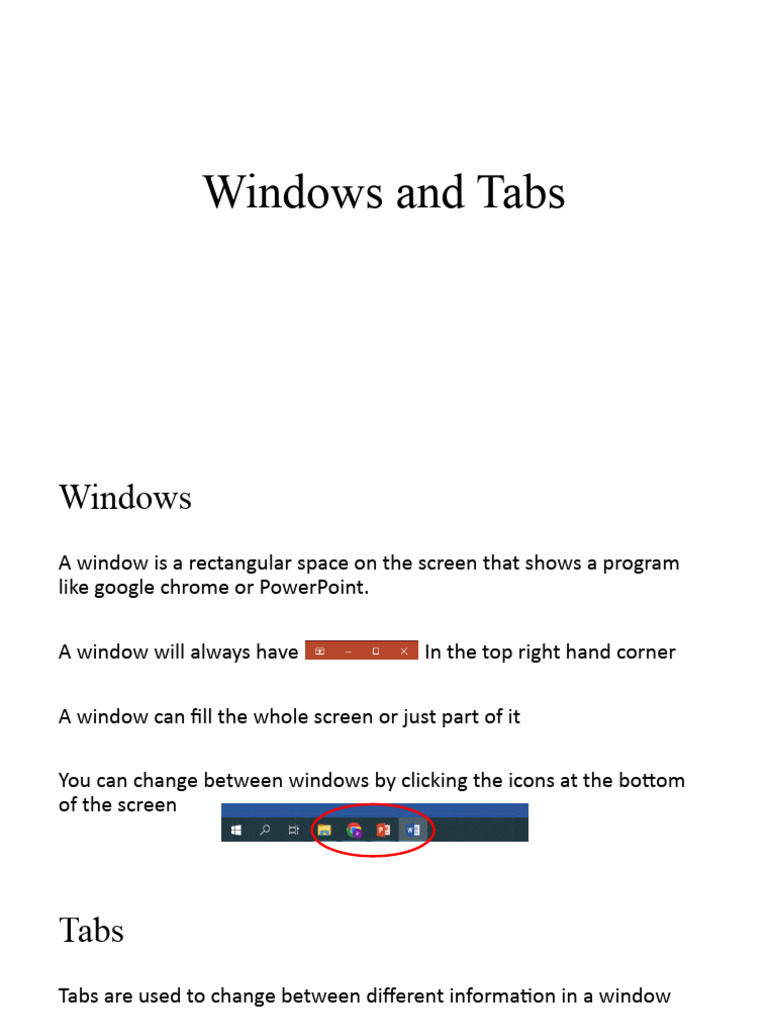 Windows and Tabs | Download Free PDF | Microsoft Power Point | Icon ...