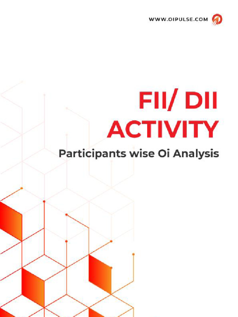 Fii Dii Activity - Participants Wise Oi Analysis | PDF | Market Trend | Option (Finance)