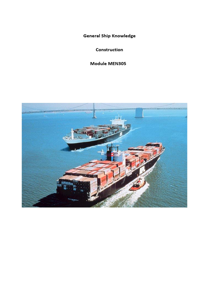General Ship Knowledge (Construction) | PDF | Ships | Oil Tanker